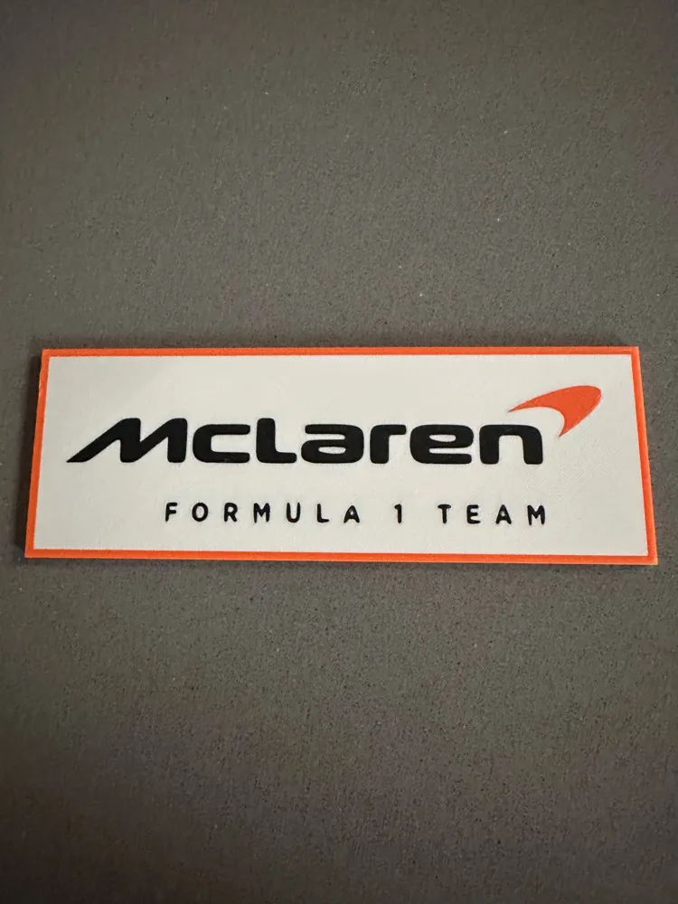 McLaren F1 Team Logo Plate Remixed by Shroom MakerWorld: Download Free ...