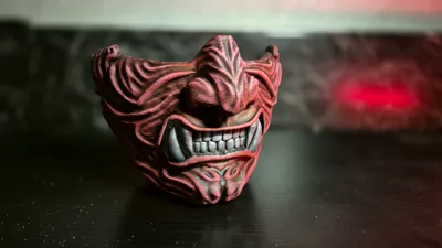Samurai Oni Mask #03 by ONI.FORGE MakerWorld: Download Free 3D Models