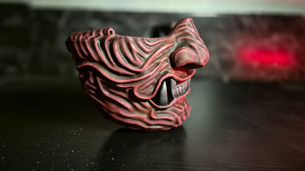 Samurai Oni Mask #03 - Free 3D Print Model - MakerWorld
