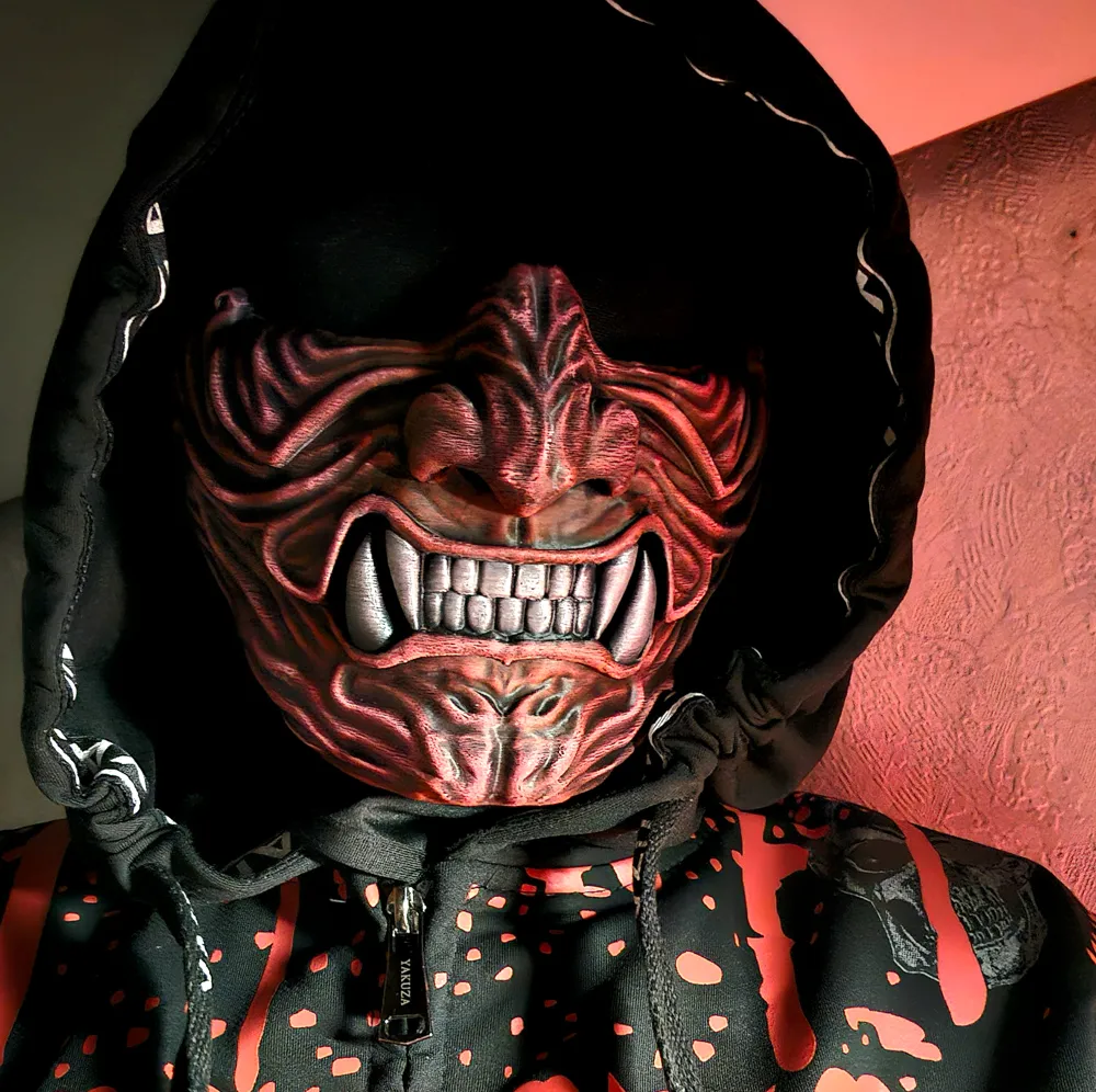 Samurai Oni Mask #03 - Free 3D Print Model - MakerWorld