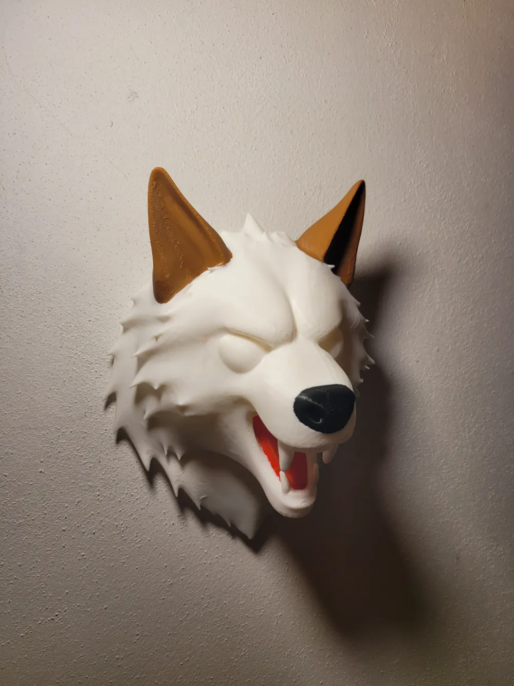 Wall-mounted wolf's head, wall decoration by Filippo02 - MakerWorld