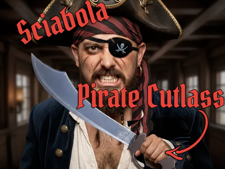 Pirate Cutlass Sciabola pirate costume carnival - Free 3D Print Model ...