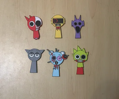 Sprunki Horror Versions Figure Pack 2 by BBN GRAFX - MakerWorld