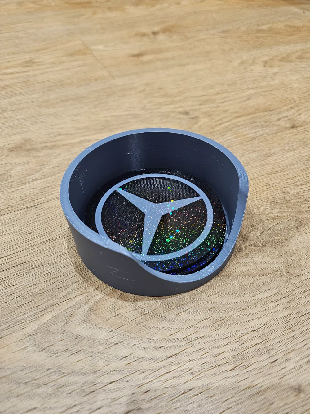 Mercedes Silver Arrow F1 Logo Drinks Coaster by K32Designs - MakerWorld