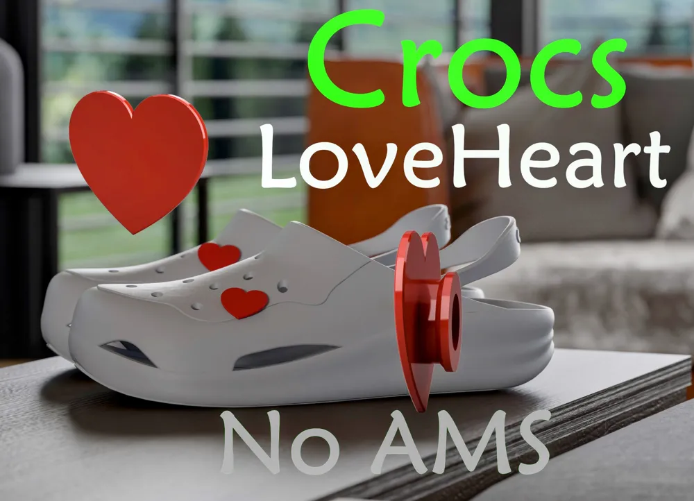 Crocs LoveHeart by KobaRiley - MakerWorld