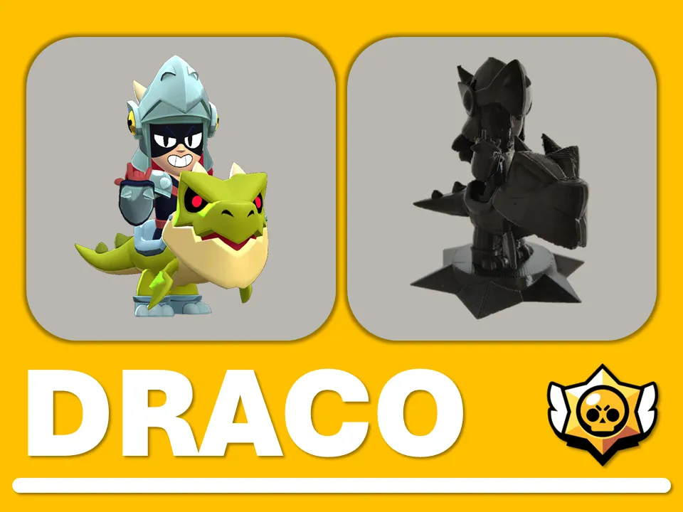 Draco brawl stars figurine by Mike.stl MakerWorld: Download Free 3D Models