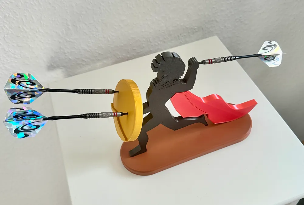 Spartan as a dart holder - Free 3D Print Model - MakerWorld