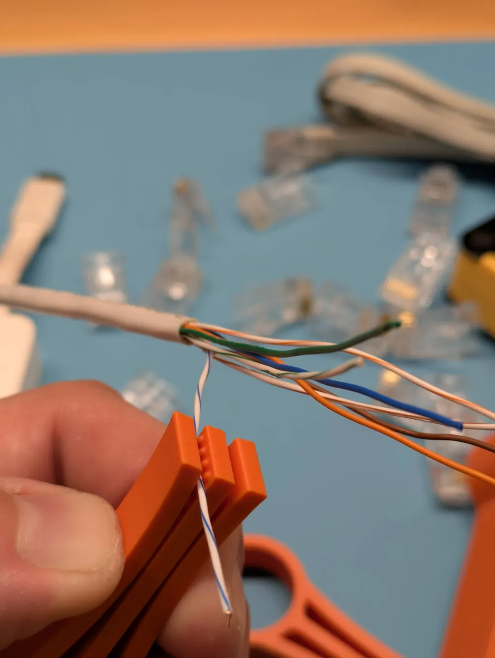 Network cable untwist tool - Free 3D Print Model - MakerWorld