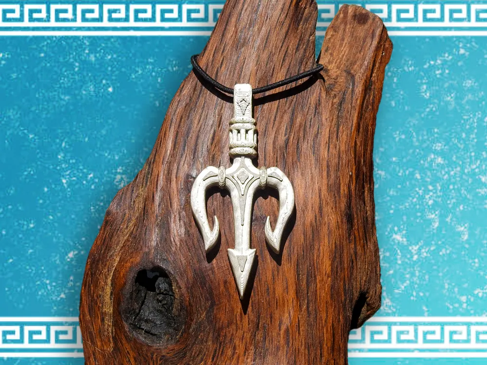 Poseidon's trident pendant by DSt MakerWorld: Download Free 3D Models