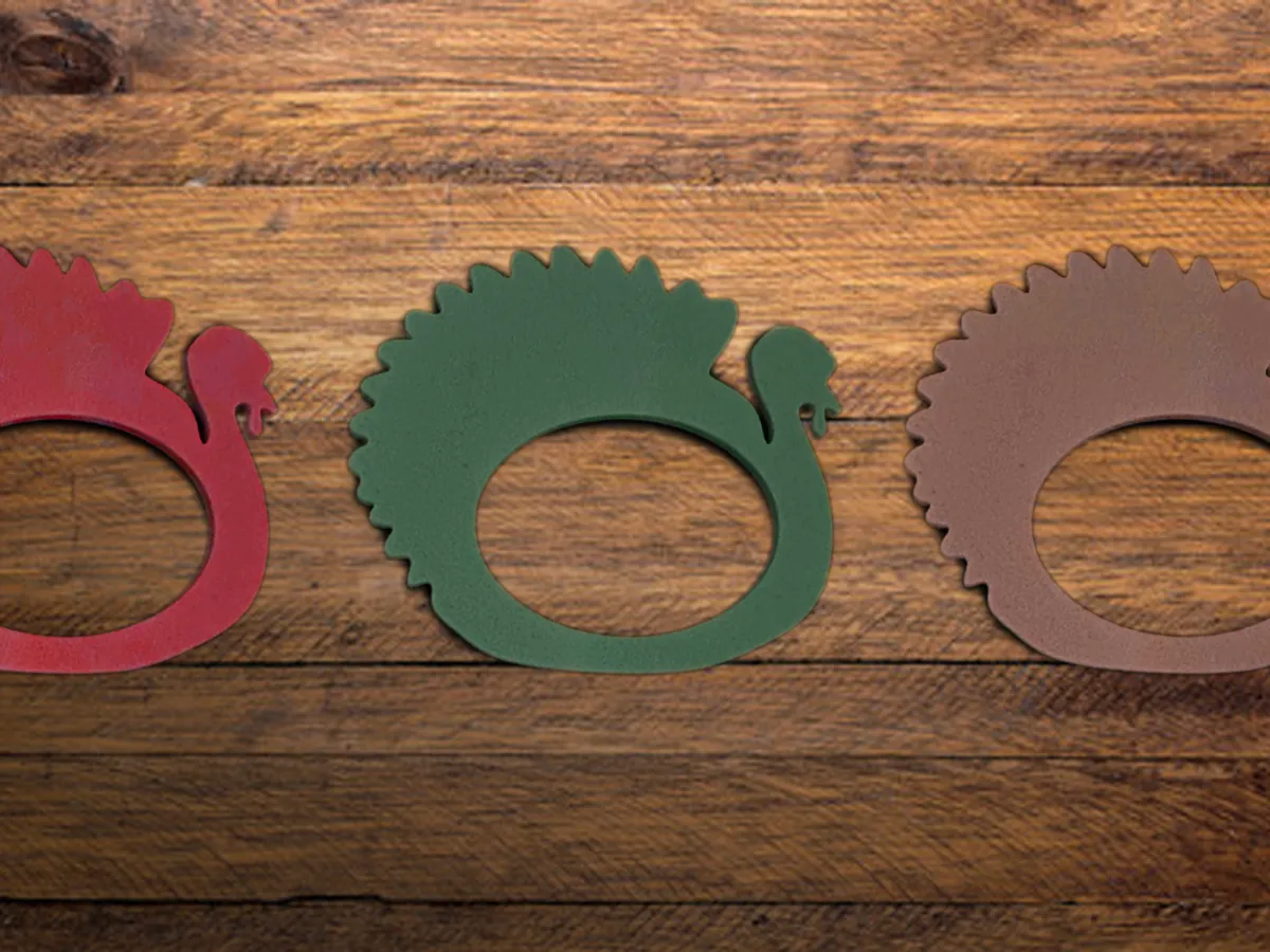 Thanksgiving napkin rings by Thomas Sundberg MakerWorld: Download Free ...
