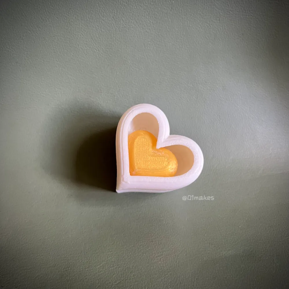 Nested Hearts Wedding Souvenir Decorative Gift Box by 01makes - MakerWorld