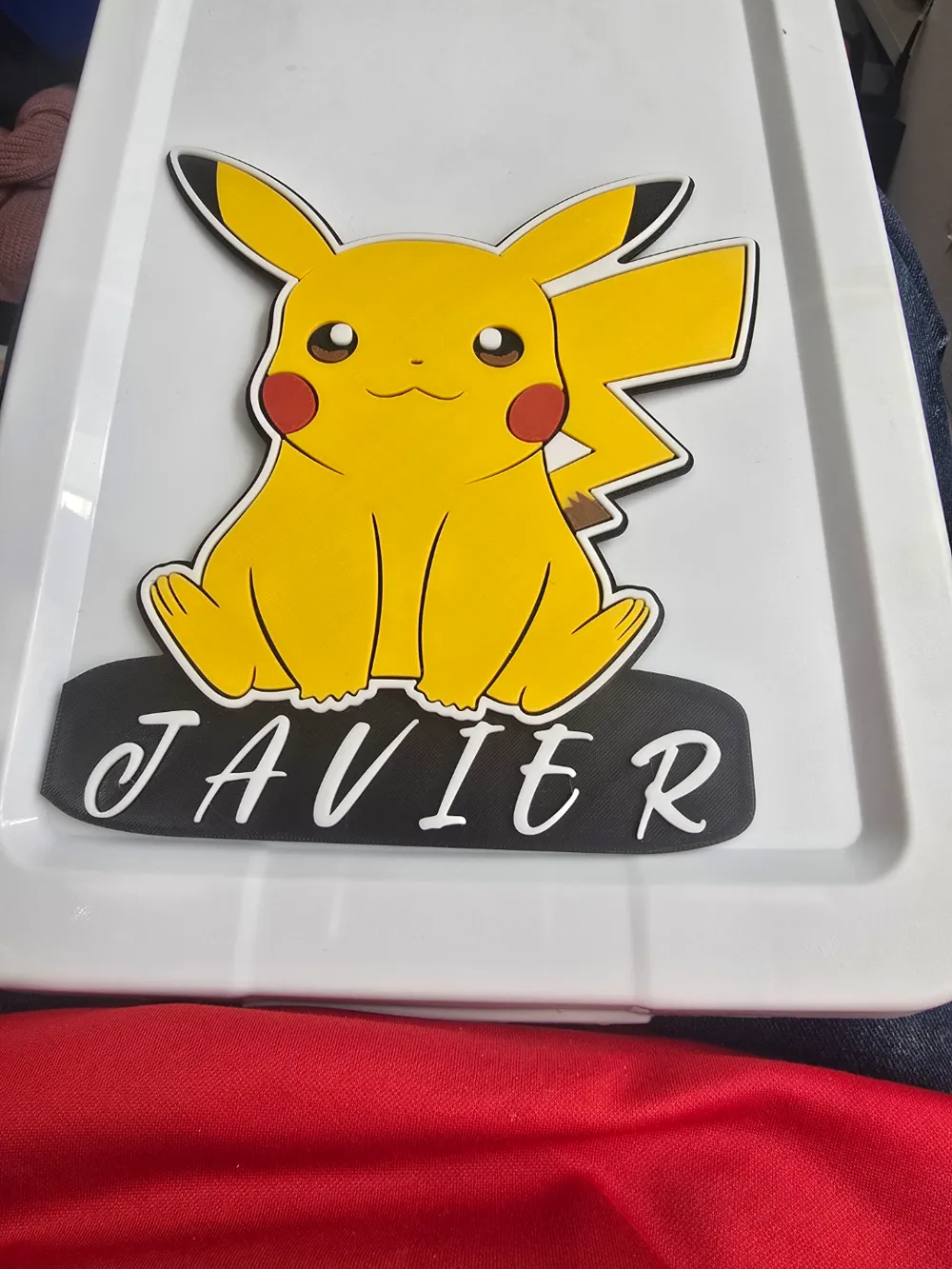 Pikachu name plate by monchis - MakerWorld