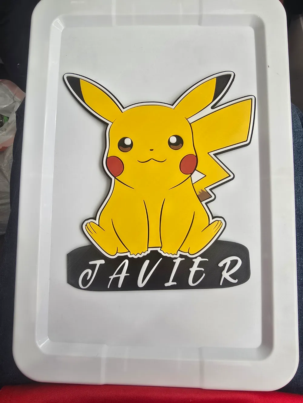 Customize Pikachu name plate by monchis - MakerWorld