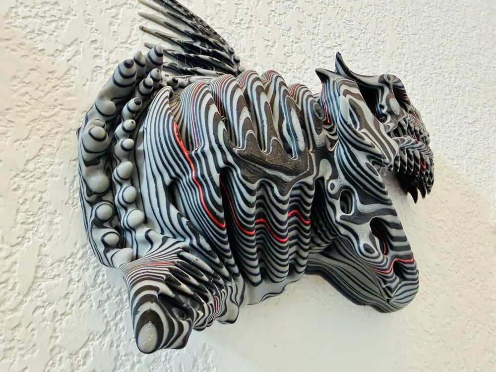 Skullwood Swamp Shark - Colorstacked wall hanger - Free 3D Print Model ...