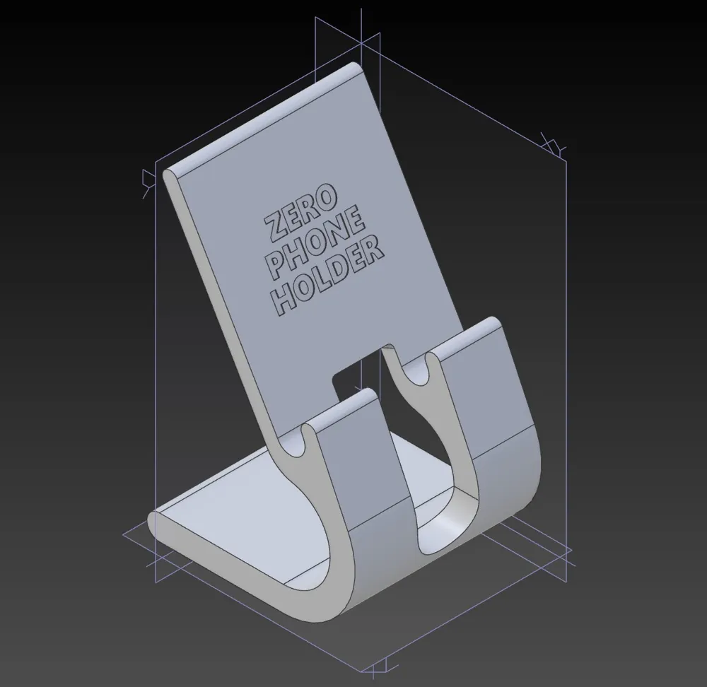 Zero Phone Holder Remixed by MikeR - MakerWorld