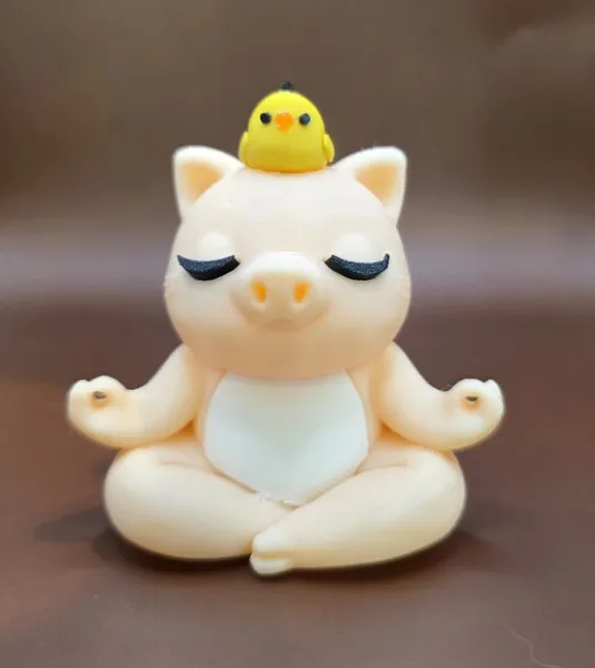 Zen Desk Buddies - Pig (No AMS, Multi-Part) - Free 3D Print Model ...