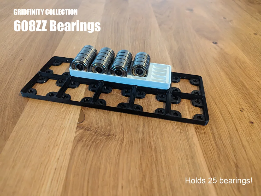 Gridfinity Collection - 608ZZ Bearings by InaniaEtVana - MakerWorld