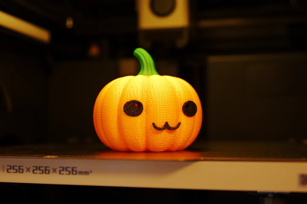 Knitted Thanksgiving Kawai Pumpkin - Free 3D Print Model - MakerWorld