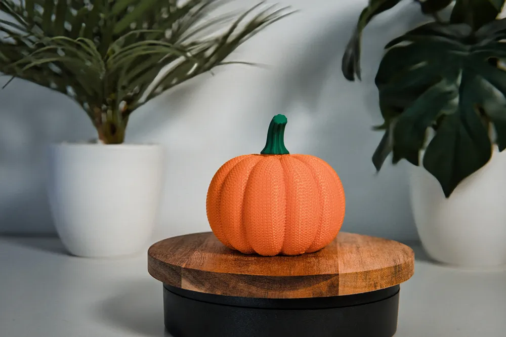 Knitted Thanksgiving Kawai Pumpkin - Free 3D Print Model - MakerWorld
