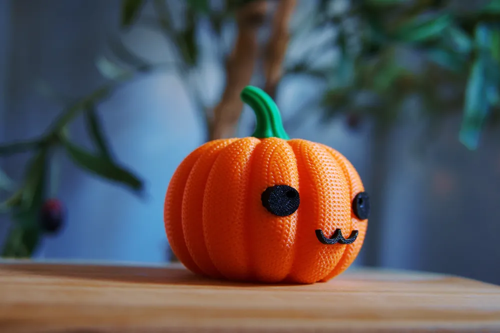 Knitted Thanksgiving Kawai Pumpkin - Free 3D Print Model - MakerWorld