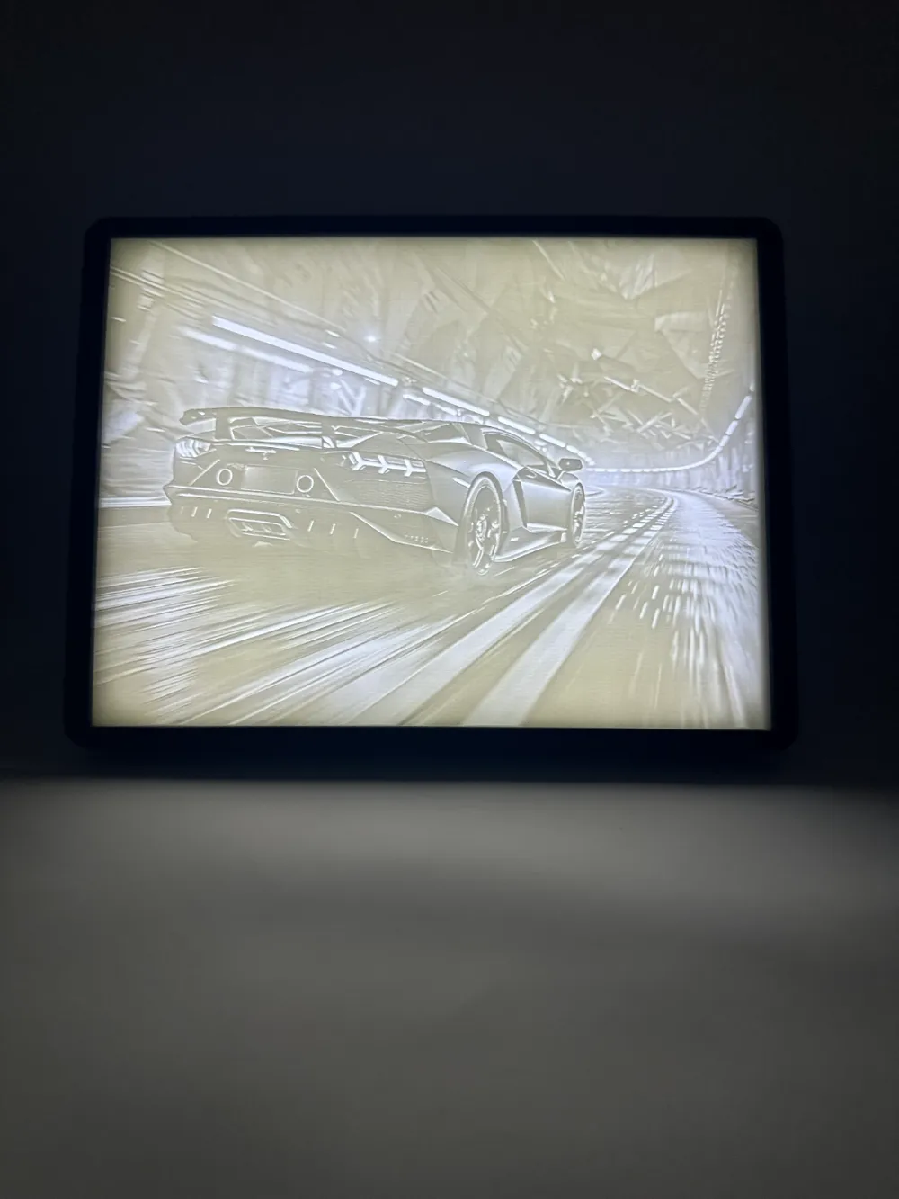 Lamborghini Aventador Lambo Art Lithophane by Perfect3D Prints - MakerWorld
