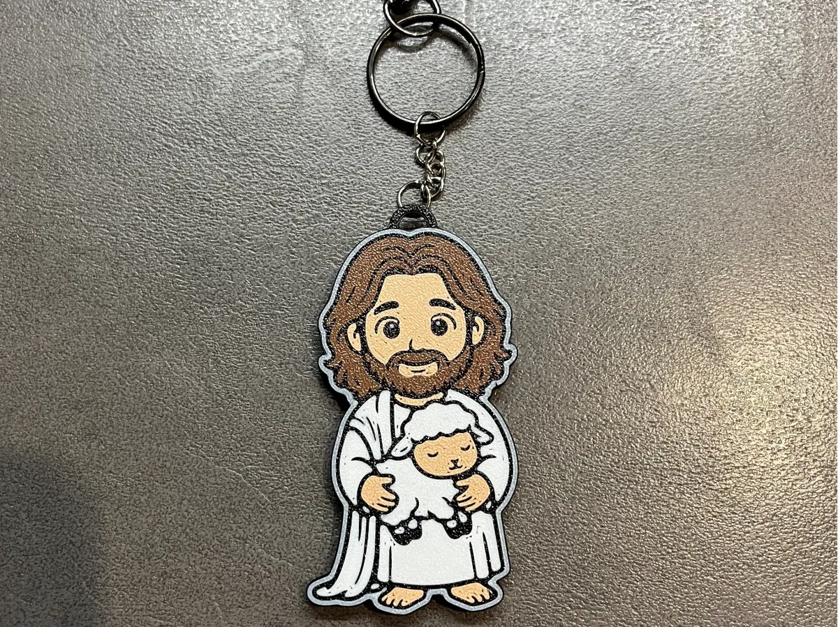 adorable Jesus keychain - Free 3D Print Model - MakerWorld