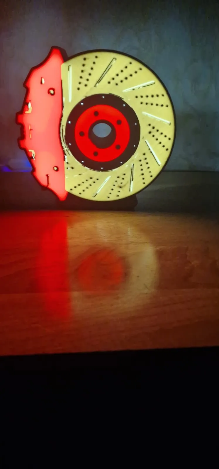 Brake Disc LED Light Custom Car Style Display Lamp - Free 3D Print ...