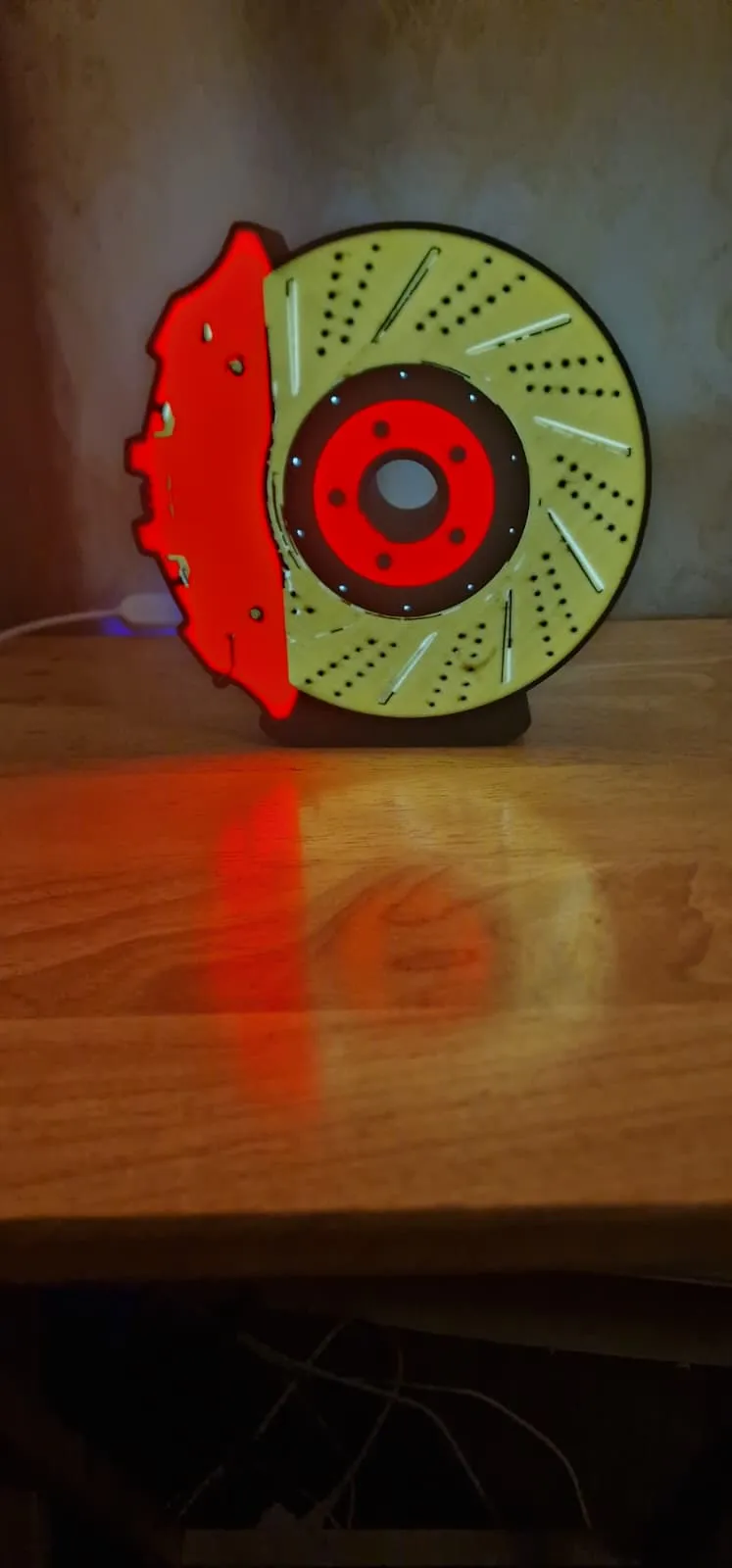 Brake Disc LED Light Custom Car Style Display Lamp - Free 3D Print ...