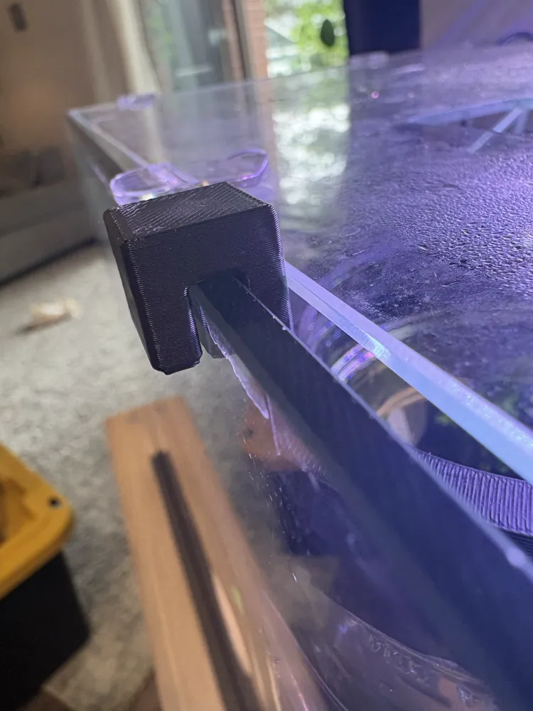 Wide Mouth Mason Jar Hook for Rimless Aquarium V2 - Free 3D Print Model ...