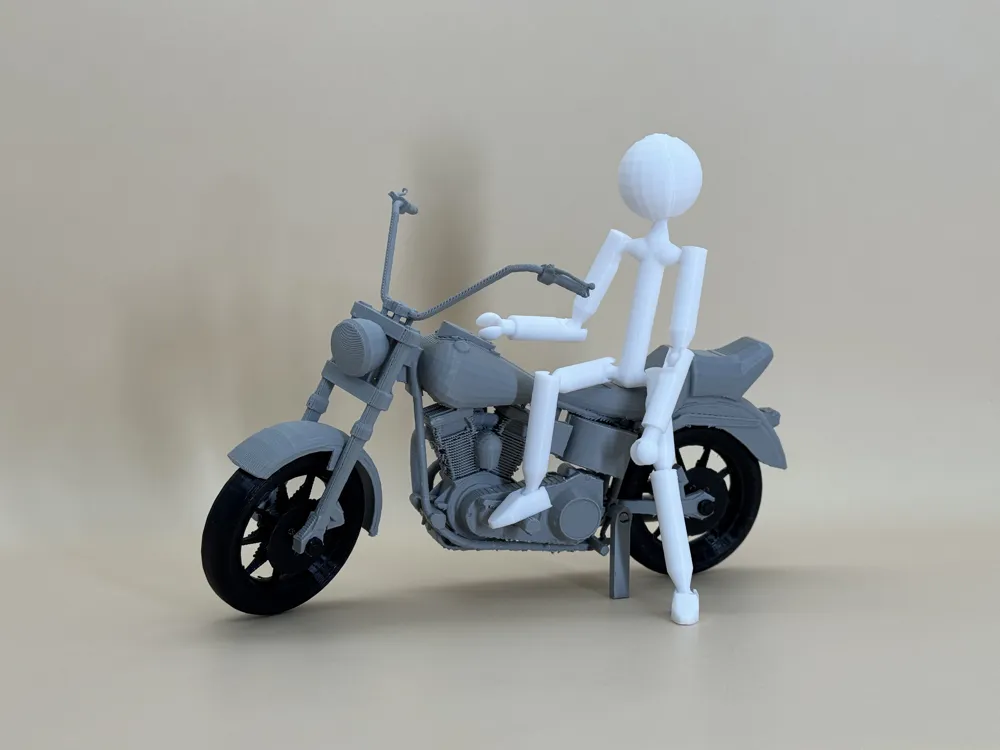 Stickman Motorcycle Rider by shiermeao MakerWorld: Download Free 3D Models