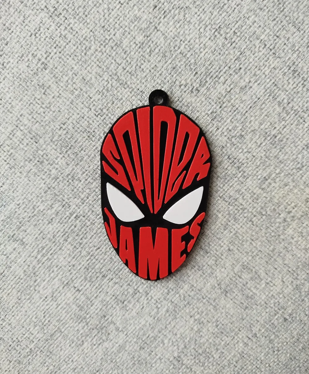 Spider-Man name tag - James by 3D Creator Labs MakerWorld: Download ...