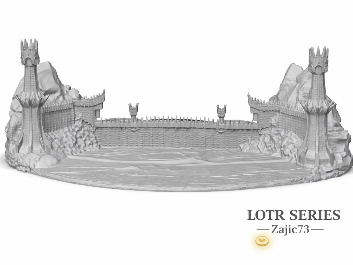 BLACK GATE (Lord of The Rings - LOTR) - Free 3D Print Model - MakerWorld