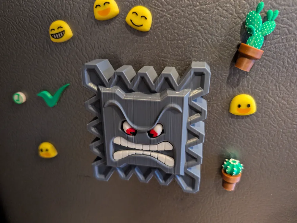 Thwomp Fridge Magnet by anselor - MakerWorld