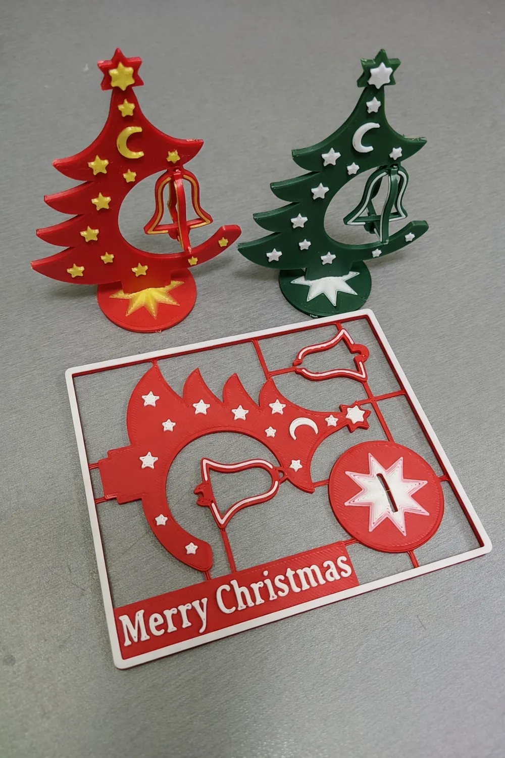 Christmas Tree Kit Card Gift Decoration EN CZ DE - Free 3D Print Model ...