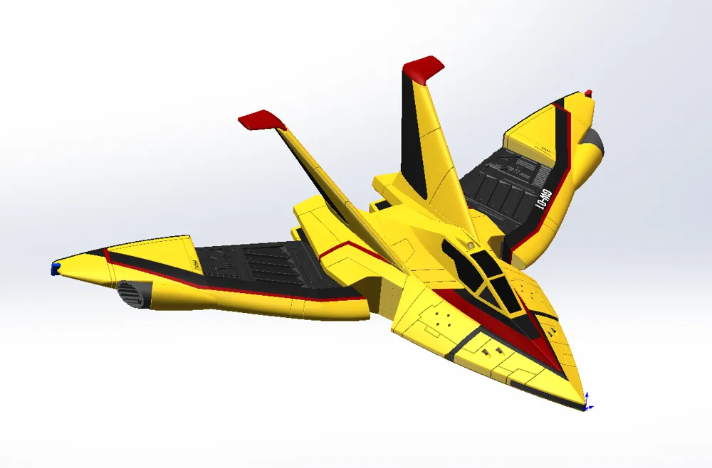 奥特曼：胜利飞燕一号 ，GUTS Wing 1 In Ultraman 来自 Skylar Xu - MakerWorld