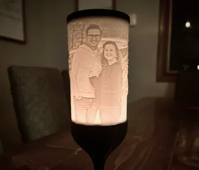 Champagne Glass LED Lithophane by SH Designs - MakerWorld