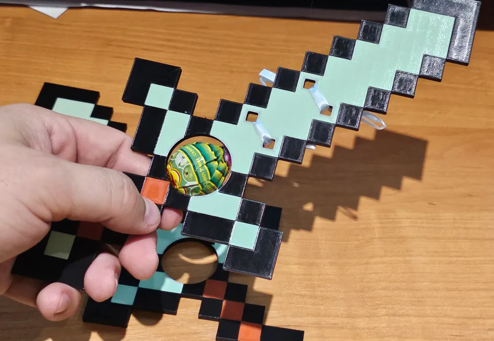 Minecraft sword chupa chups lollipop holder for Christmas present by ...