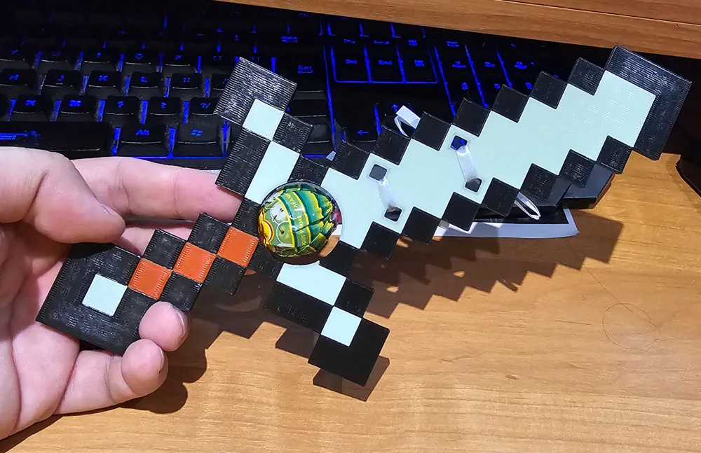 Minecraft sword chupa chups lollipop holder for Christmas present by ...