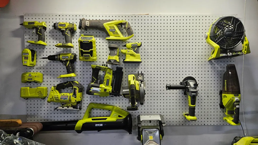 Peg Board Power Tool Mounts - Ryobi and Others by Maker Dave - MakerWorld