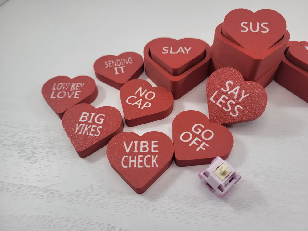Gen-Z Heart Keyboard Clicker Fidget by STEMStarters MakerWorld ...