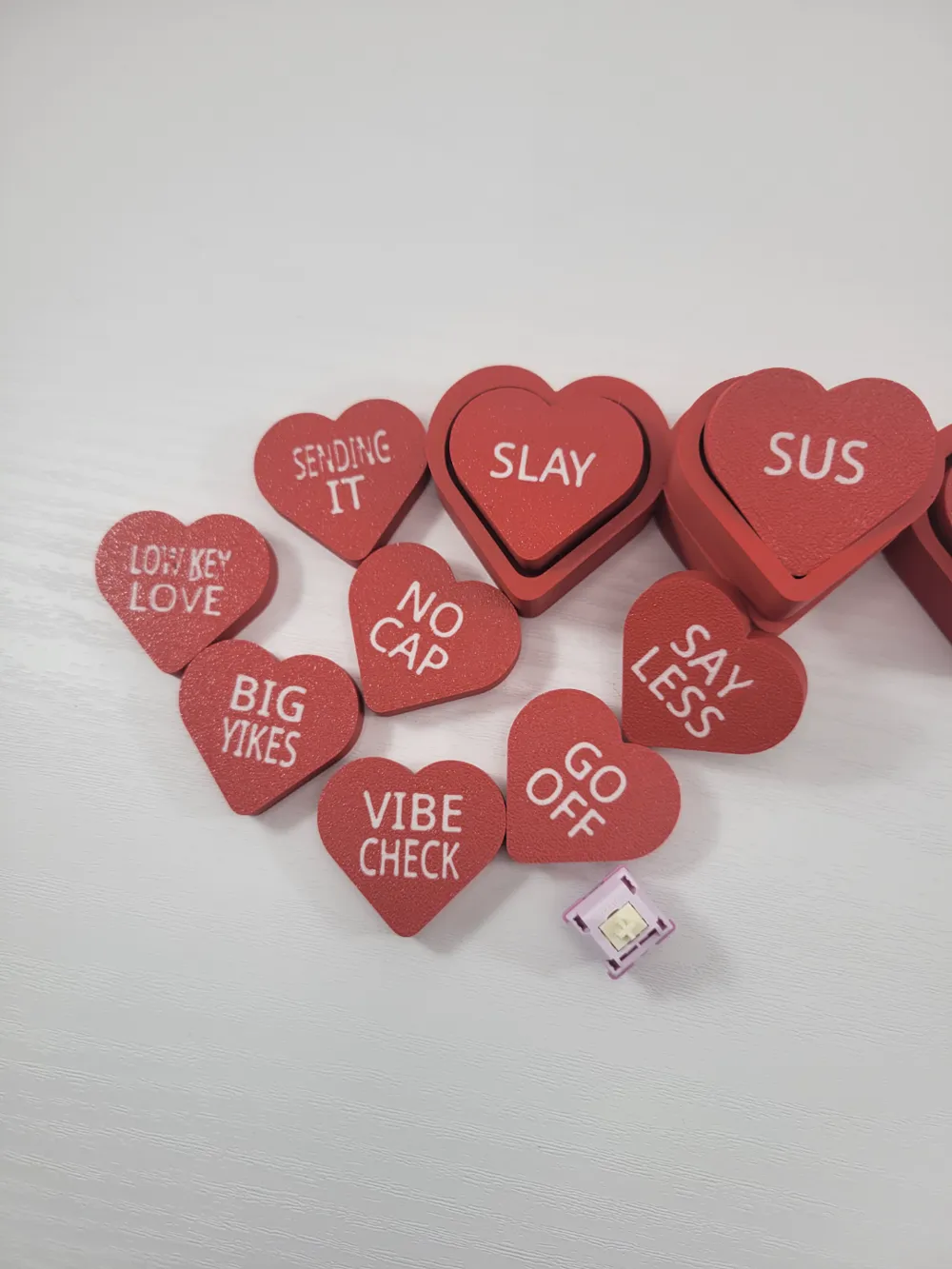 Gen-Z Heart Keyboard Clicker Fidget by STEMStarters MakerWorld ...