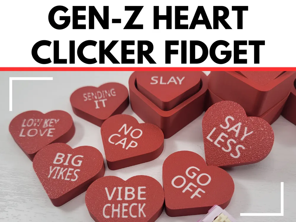 Dispositivo antiestrés con pulsador en forma de corazón Generación Z ...