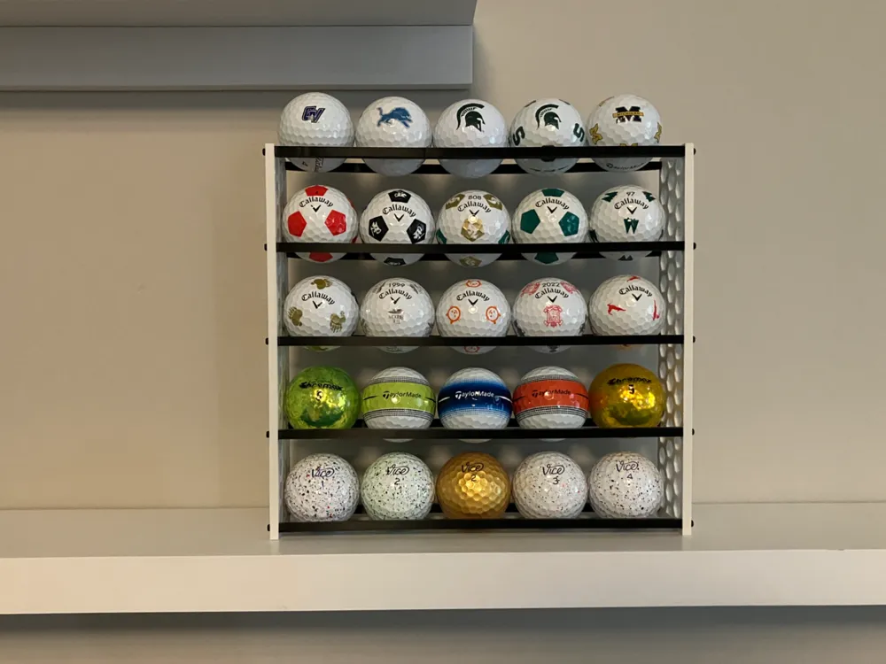 25 Golf Ball Display Rack by Mitten State Manufacturing MakerWorld ...