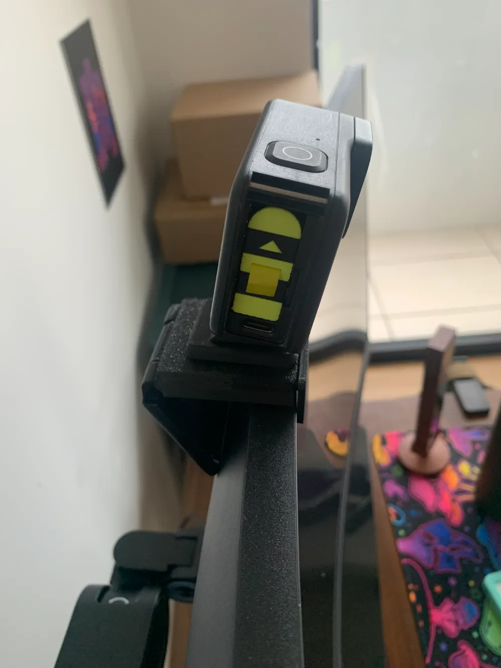 GoPro mount to monitor by felima16 MakerWorld: Download Free 3D Models