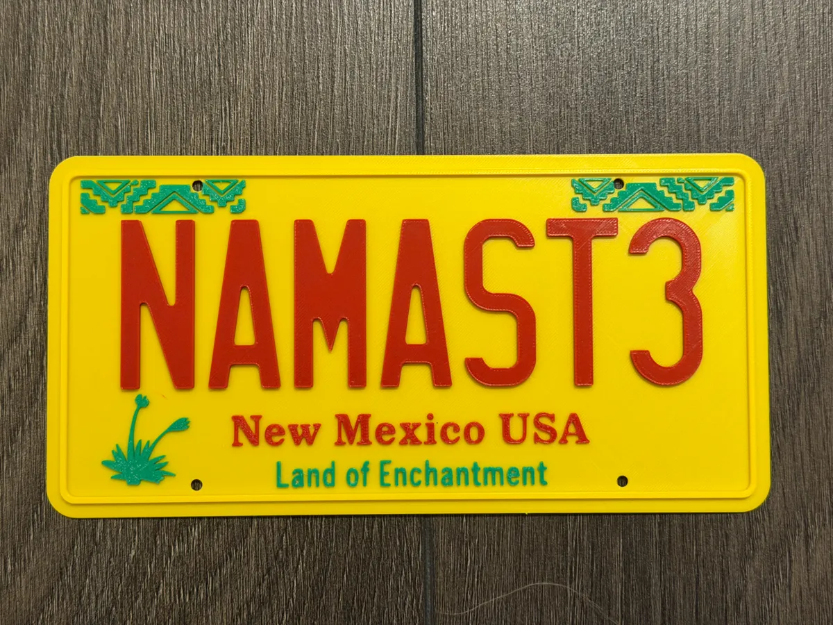 NAMAST3 License Plate from Better Call Saul - Free 3D Print Model ...