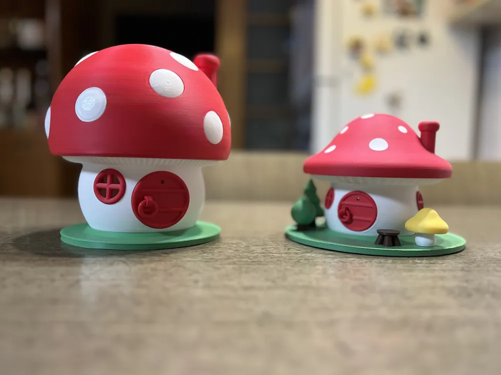 Mushroom House Lamp by wuguigui - MakerWorld