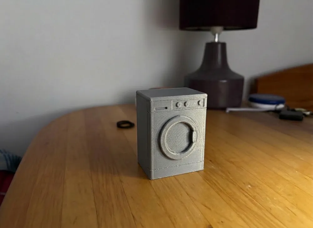 Mini Washing Machine – Dollhouse Appliance - Free 3D Print Model ...