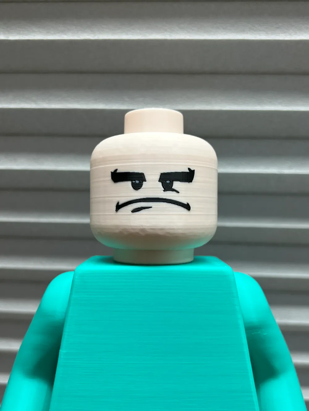Big Brick * Male Face Grumpy by WhatChelleIMake - MakerWorld