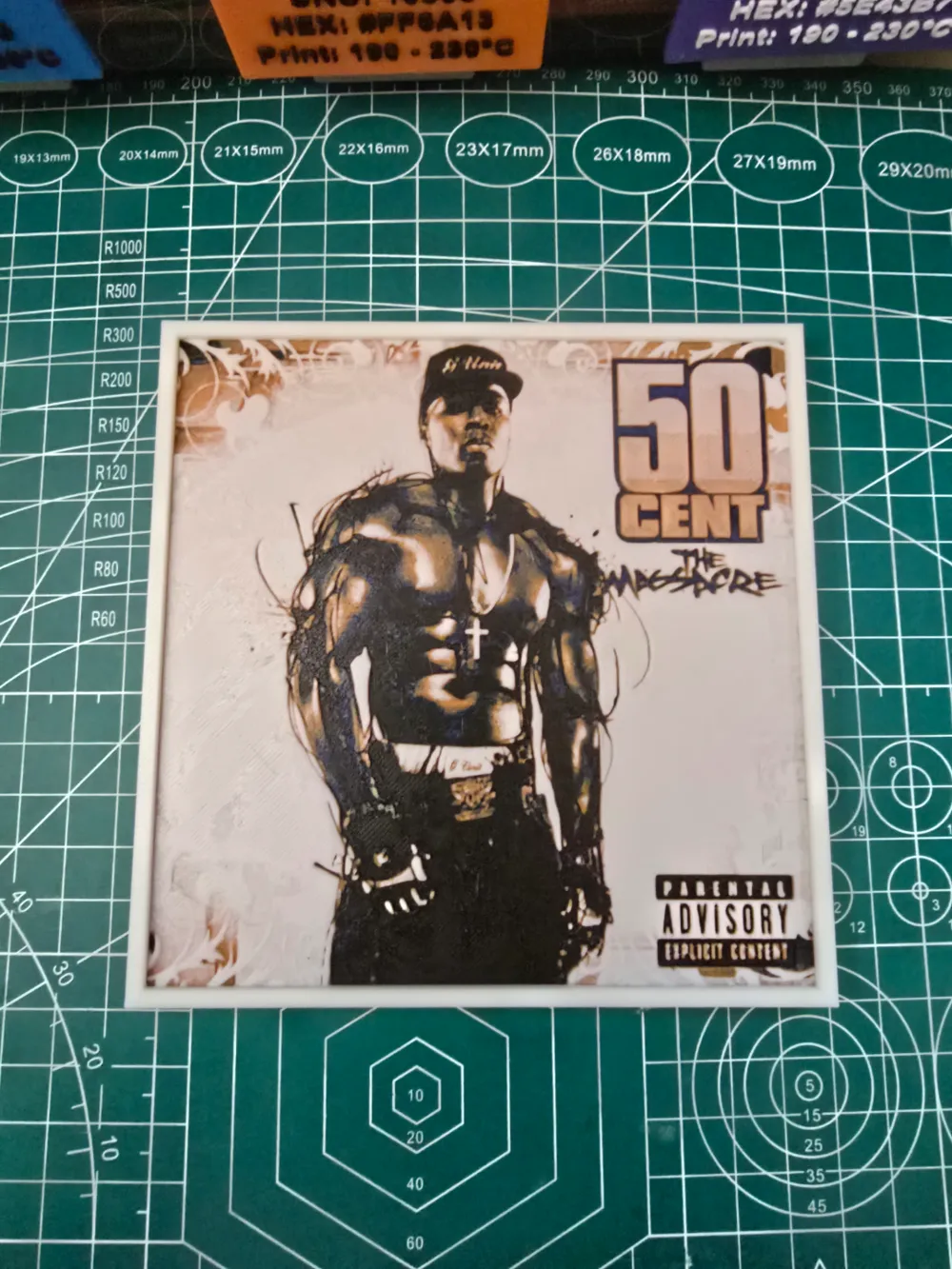 50 Cent "The Massacre" Album - Hueforge Art by Lumpy3D - MakerWorld