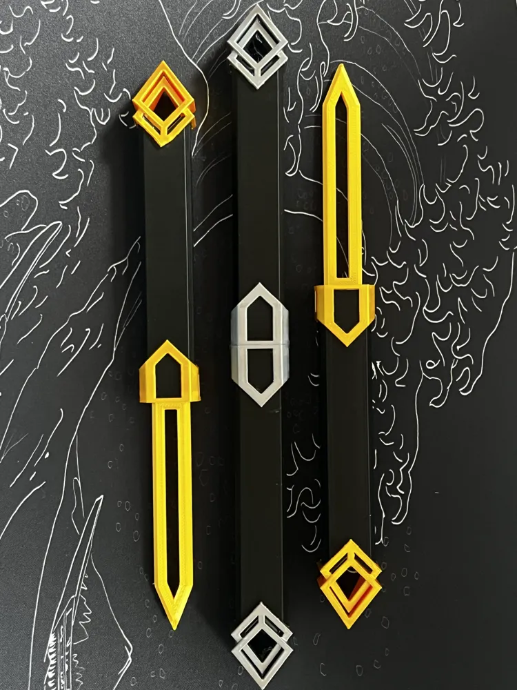 Duel Interlocking Daggers by AbyssalCactus MakerWorld: Download Free 3D ...